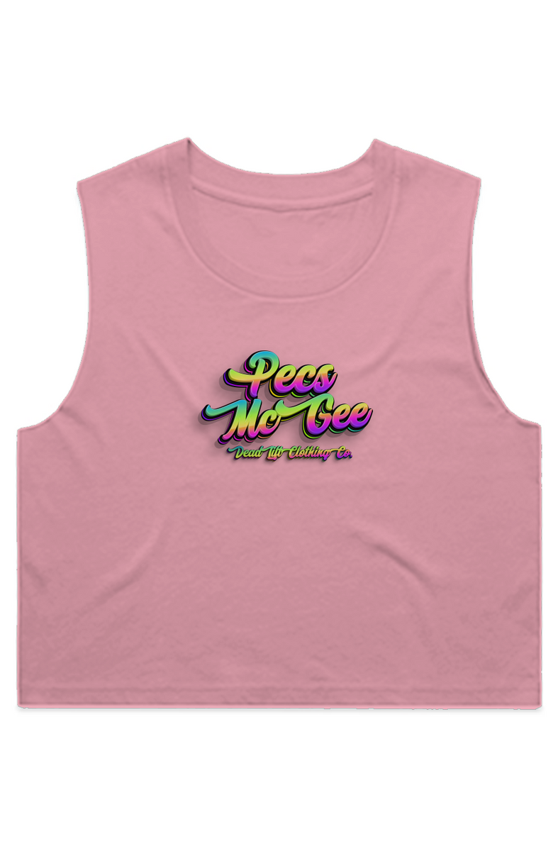 Pecs McGee WO'S CROP TANK – DeadLift Clothing Co.